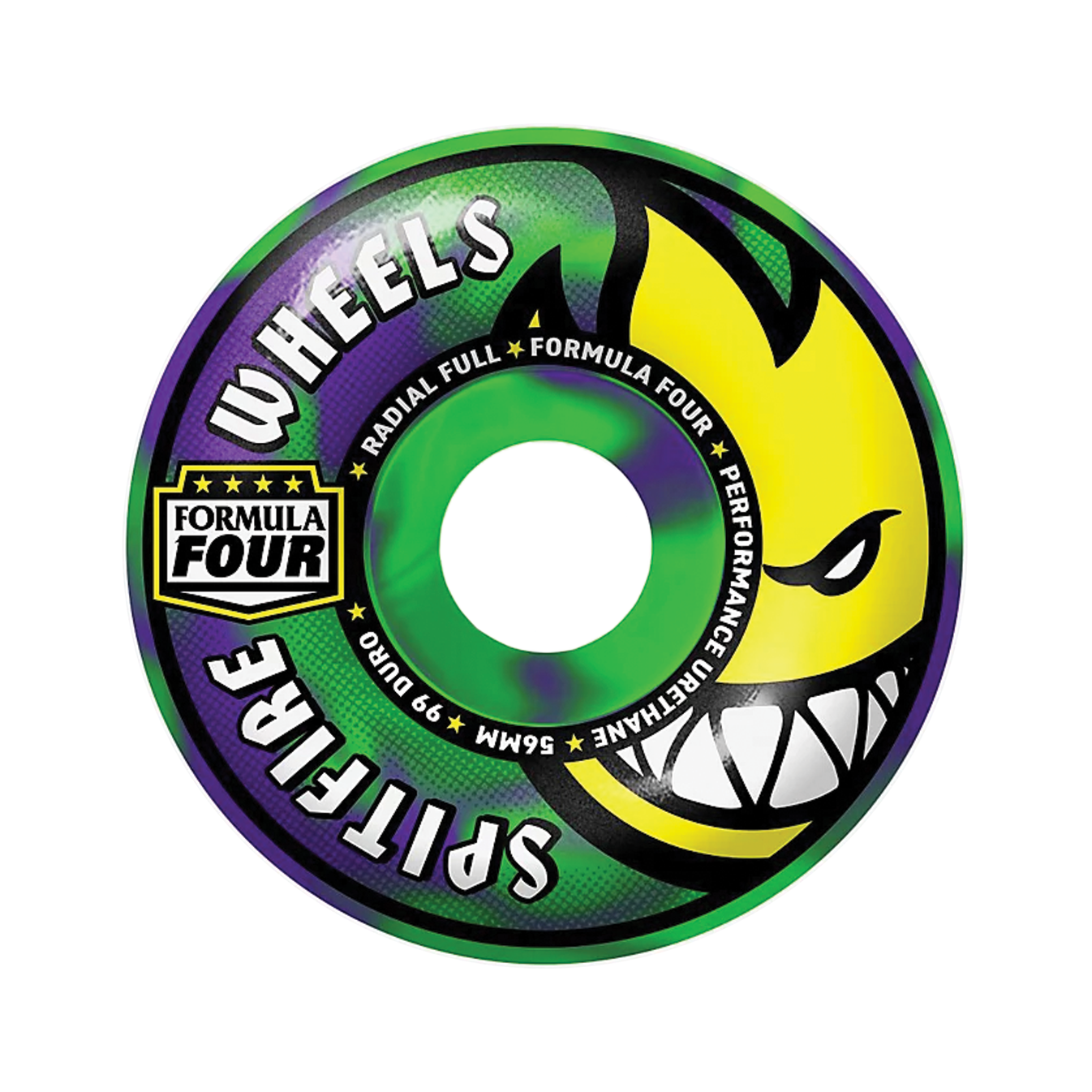 SPITFIRE WHEELS FORMULA FOUR RADIAL FULL 56MM 99A SWIRL – Olympia Skateshop